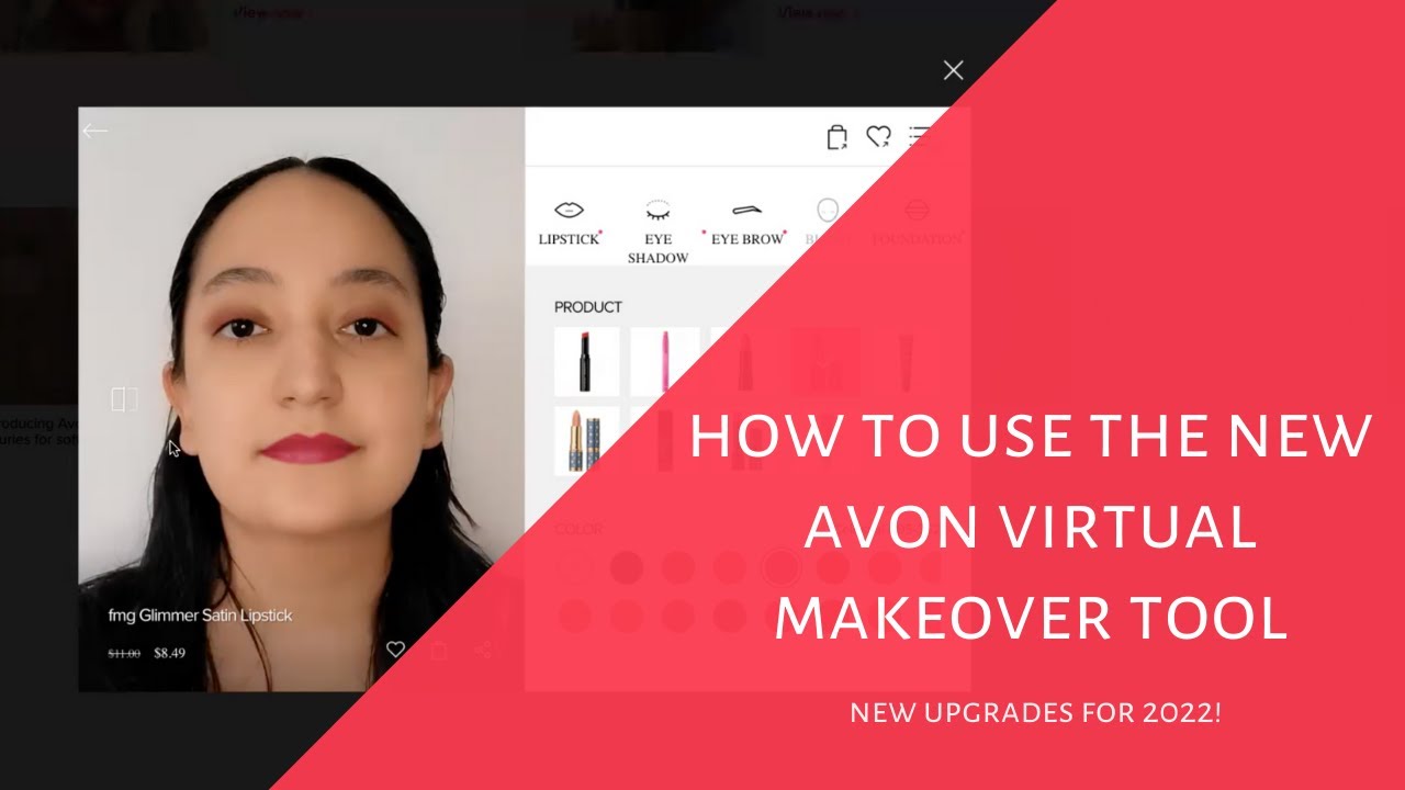 How to use the new Avon Virtual Makeover Tool - YouTube