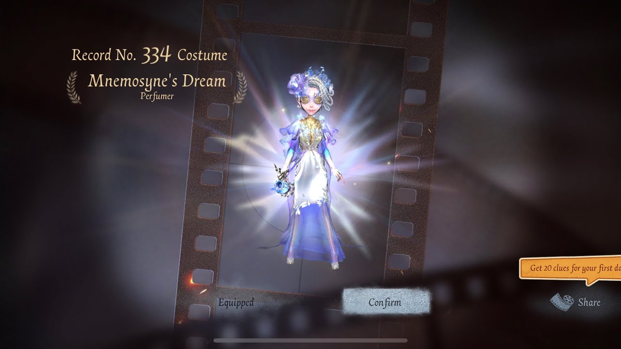 Identity V | Getting Mnemosyne’s Dream / PERFUMER SS SKIN - YouTube