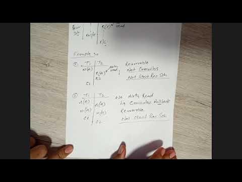 Strict Recoverable Schedules | #DBMS | #DATA_SCIENCE - YouTube