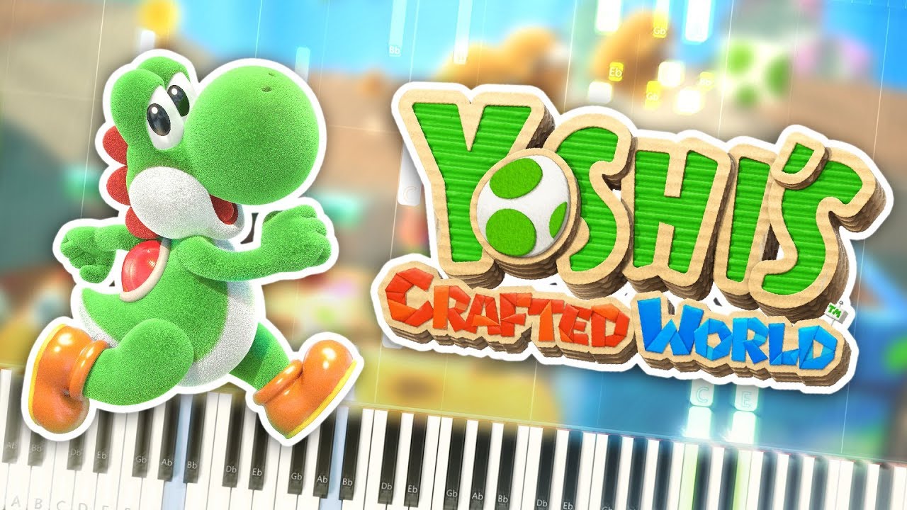 Yoshi's Crafted World - Main Theme Piano Tutorial Synthesia - YouTube
