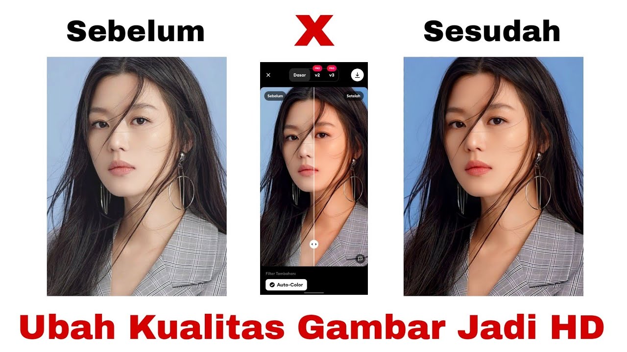 CARA MUDAH UBAH KUALITAS GAMBAR BURIK JADI HD TERBARU 2022 - YouTube