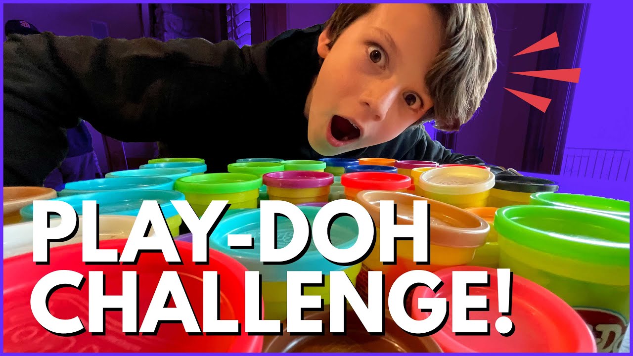Play-Doh Food Monster Challenge! 🍔👾 - YouTube