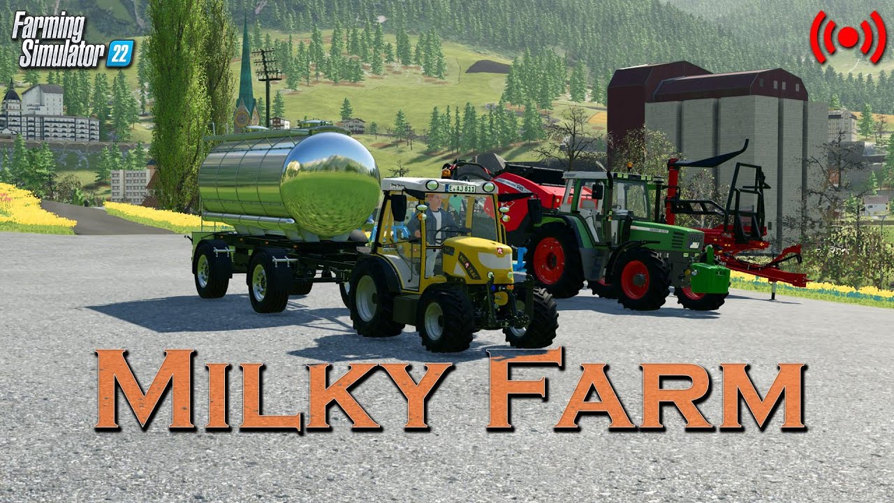 Until We Get Some Milk... FS22 Live From Milky Farm😍 - YouTube