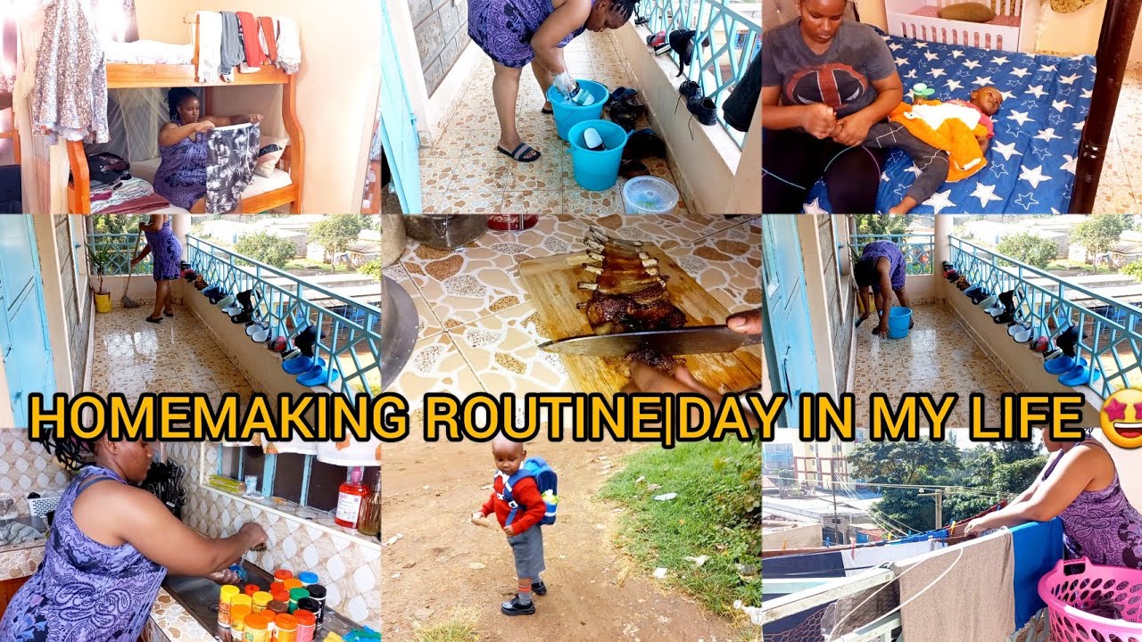 HOMEMAKING ROUTINE|PRODUCTIVE DAY IN THE LIFE OF A MOM|CLEANING ...
