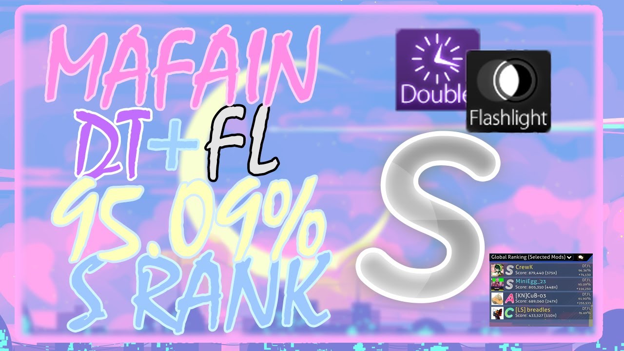 osu!mania | Mafain DT + FL 95.09% S rank - YouTube