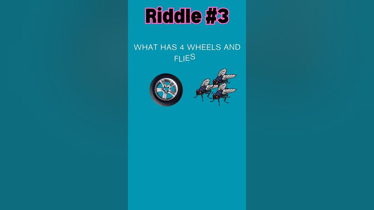 The wheels and flies | Riddle #riddlechallenge #justriddles - YouTube
