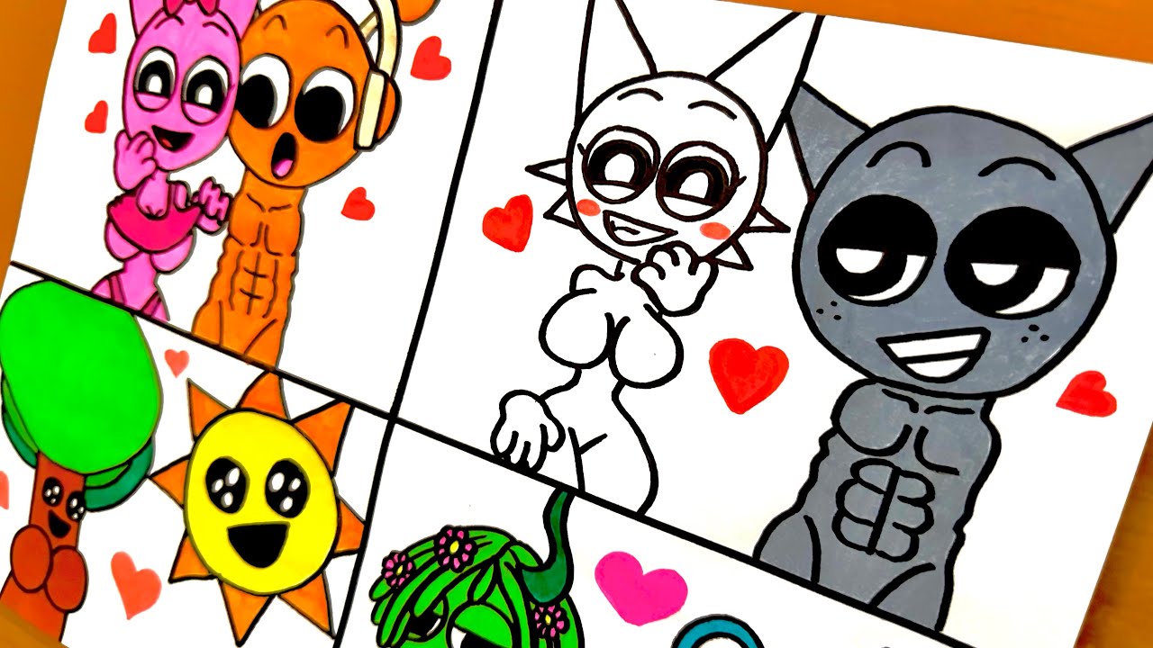 Dibujar Incredibox Sprunki SUS Historia de Amor🩷 - YouTube