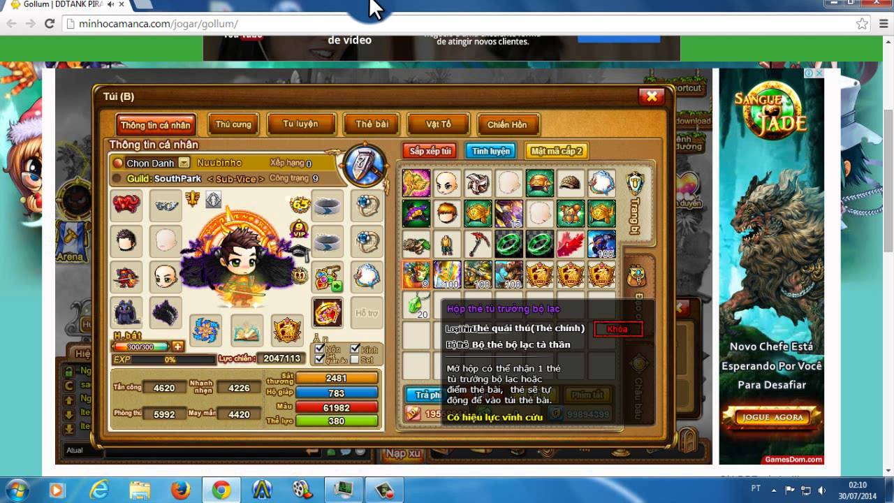 Novo ddtank Pirata 2014 Serve Gollum - YouTube