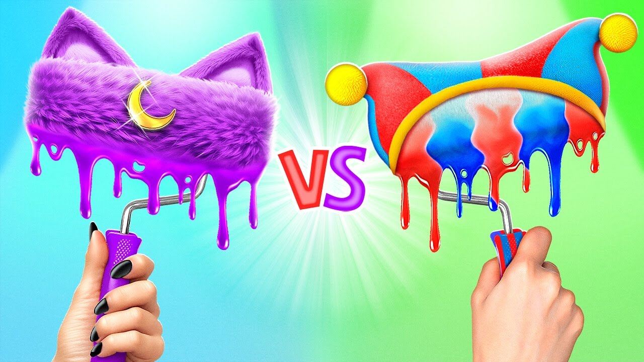 CatMap Or Pomni Secret Tiny House 🐱💜🤡 * We Build Tiny Secret House In ...