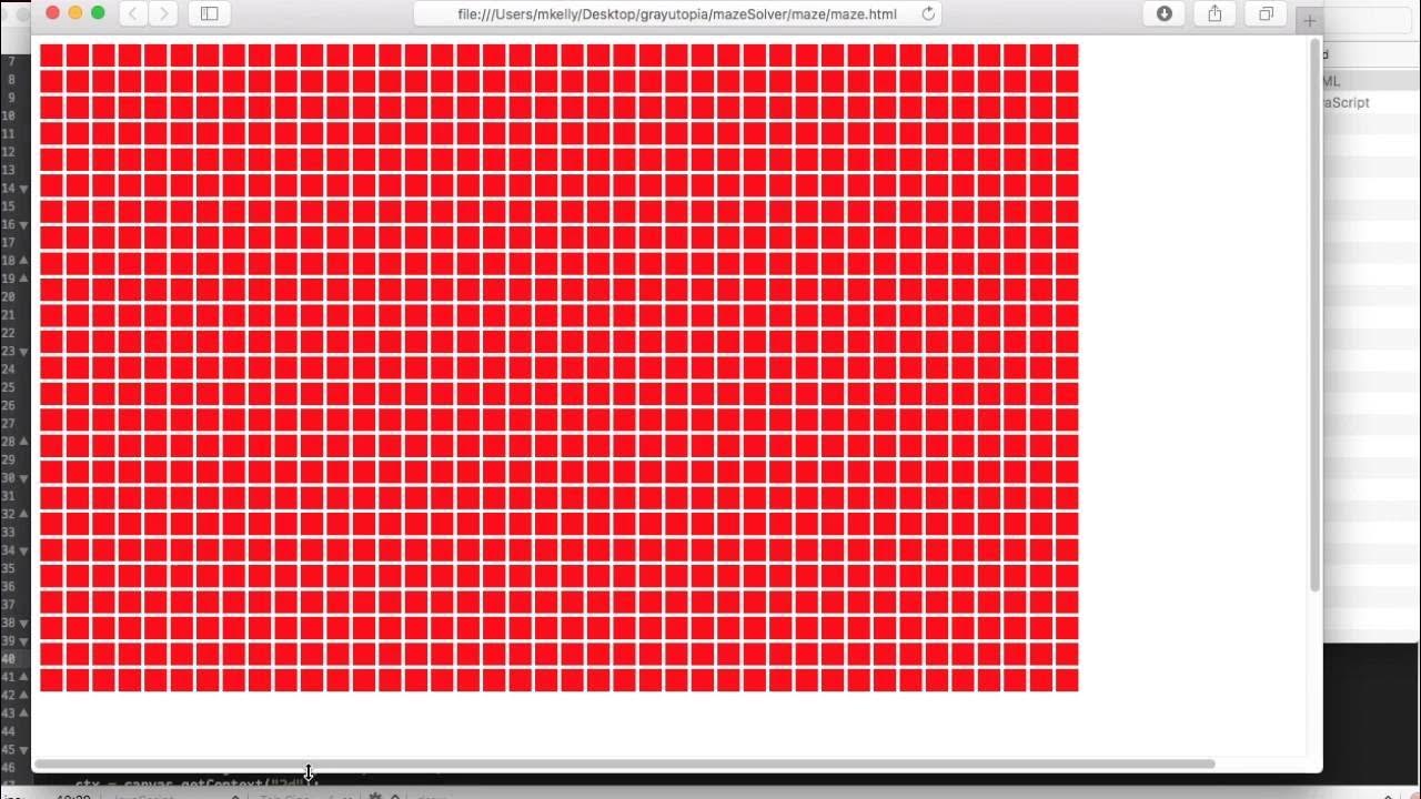 Programming A Maze Solver In JavaScript Part 1 - YouTube