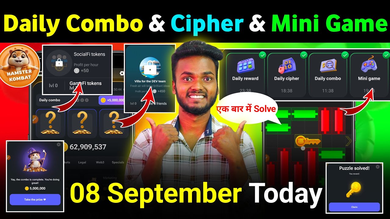 08 September Daily Combo & Daily Cipher & Mini Game | Hamster Kombat ...