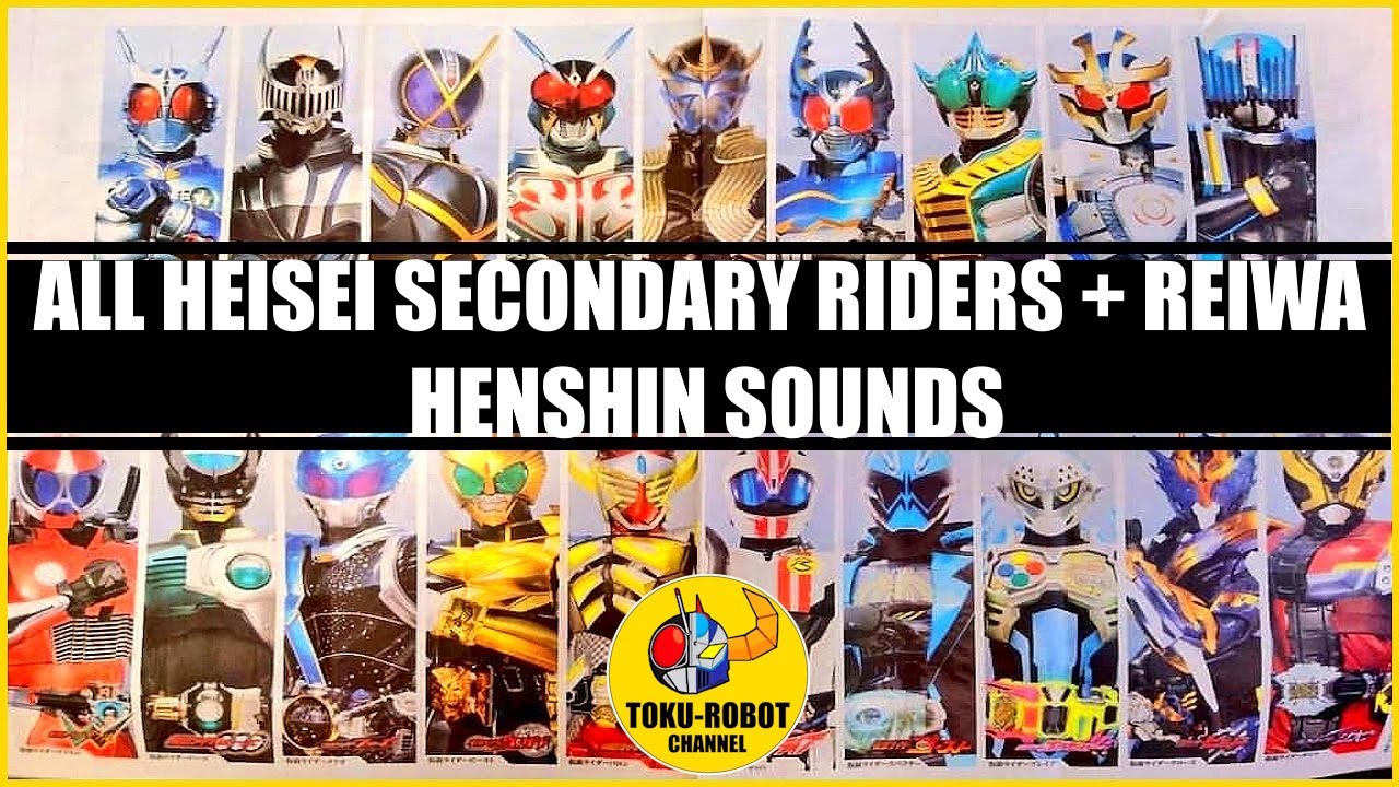 ALL HEISEI SECONDARY KAMEN RIDERS (+ FIRST REIWA) HENSHIN SOUNDS # ...