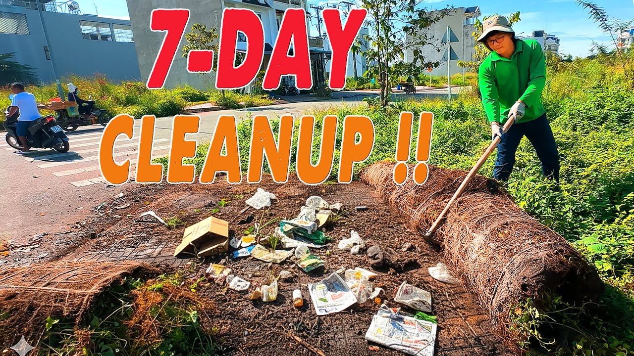 One Person vs. Trash – 7 Days to Clean the Forgotten Sidewalk - YouTube