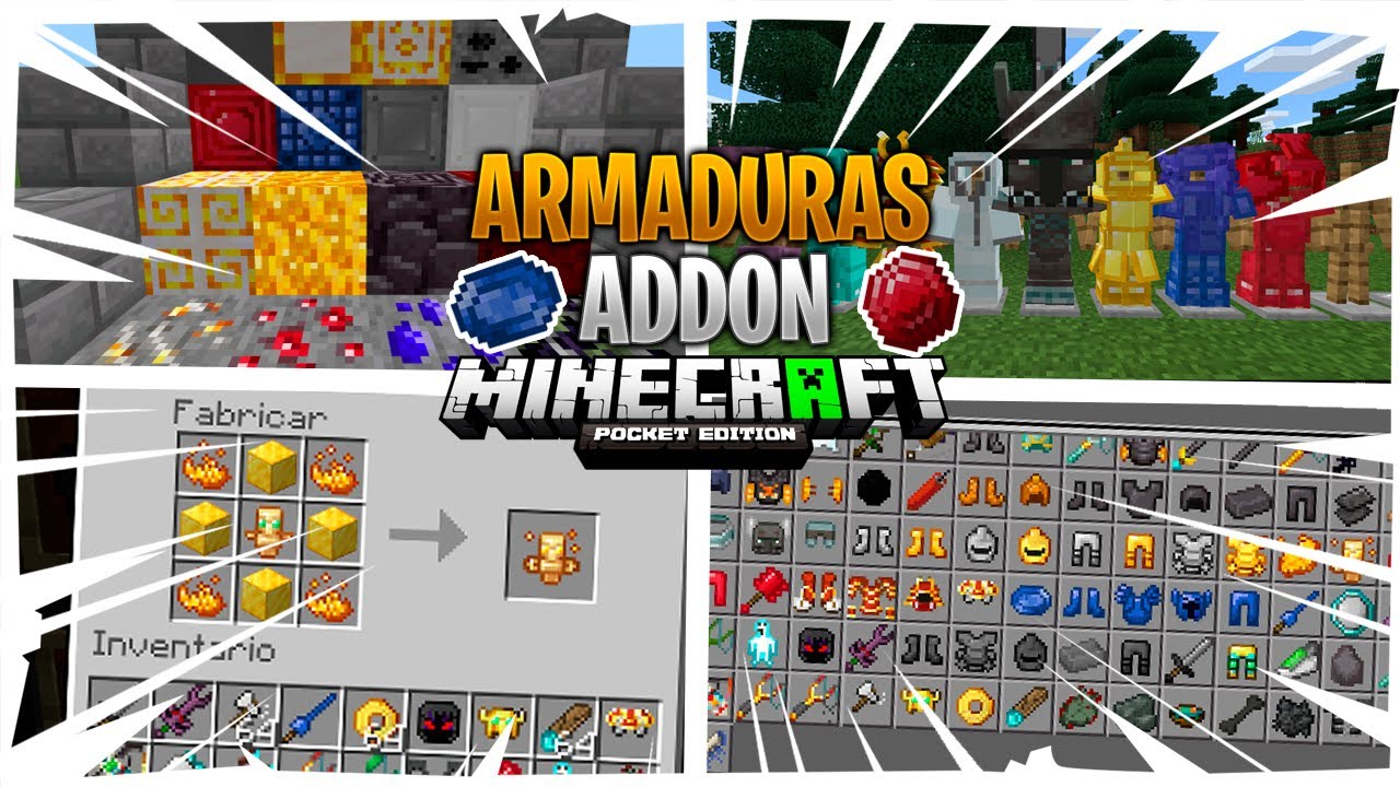 El MEJOR MOD (ADDON) DE ARMADURAS para MINECRAFT PE 1.16 - 1.16.100 - 1 ...