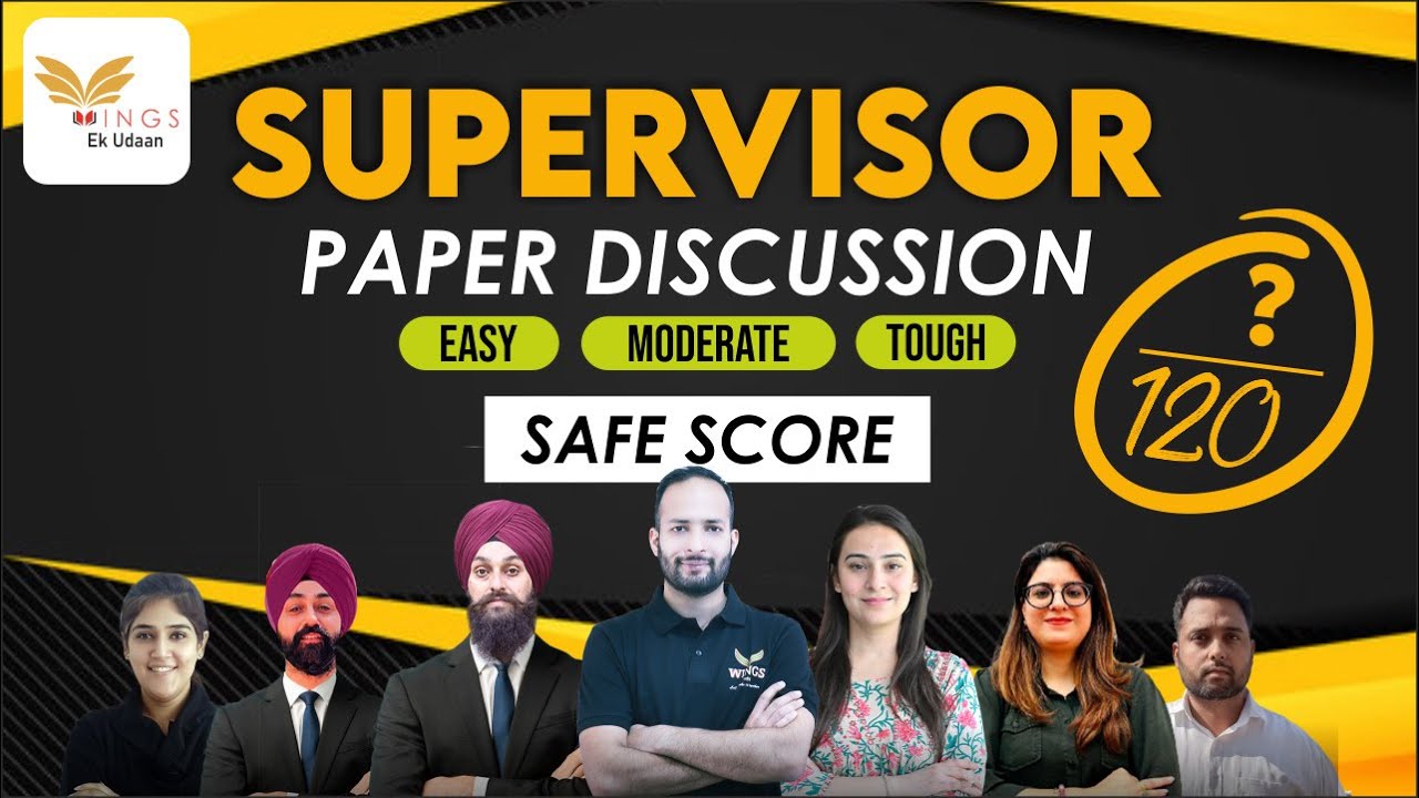 SUPERVISOR PAPER ANSWER KEY AND EXPLANATION Part 1 (GS COMPOMENT ...