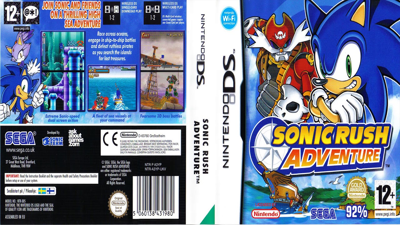 Sonic Rush Adventure Cutscene Deep Core Clear (Nintendo DS) - YouTube