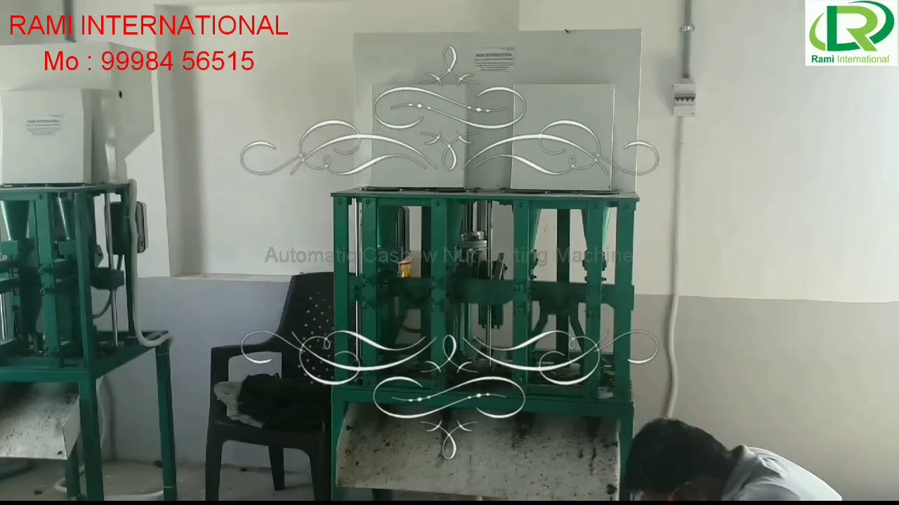 cashew cutter machine by rami international (mo : 99984 56515) - YouTube