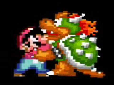 Mario beats up bowser - YouTube