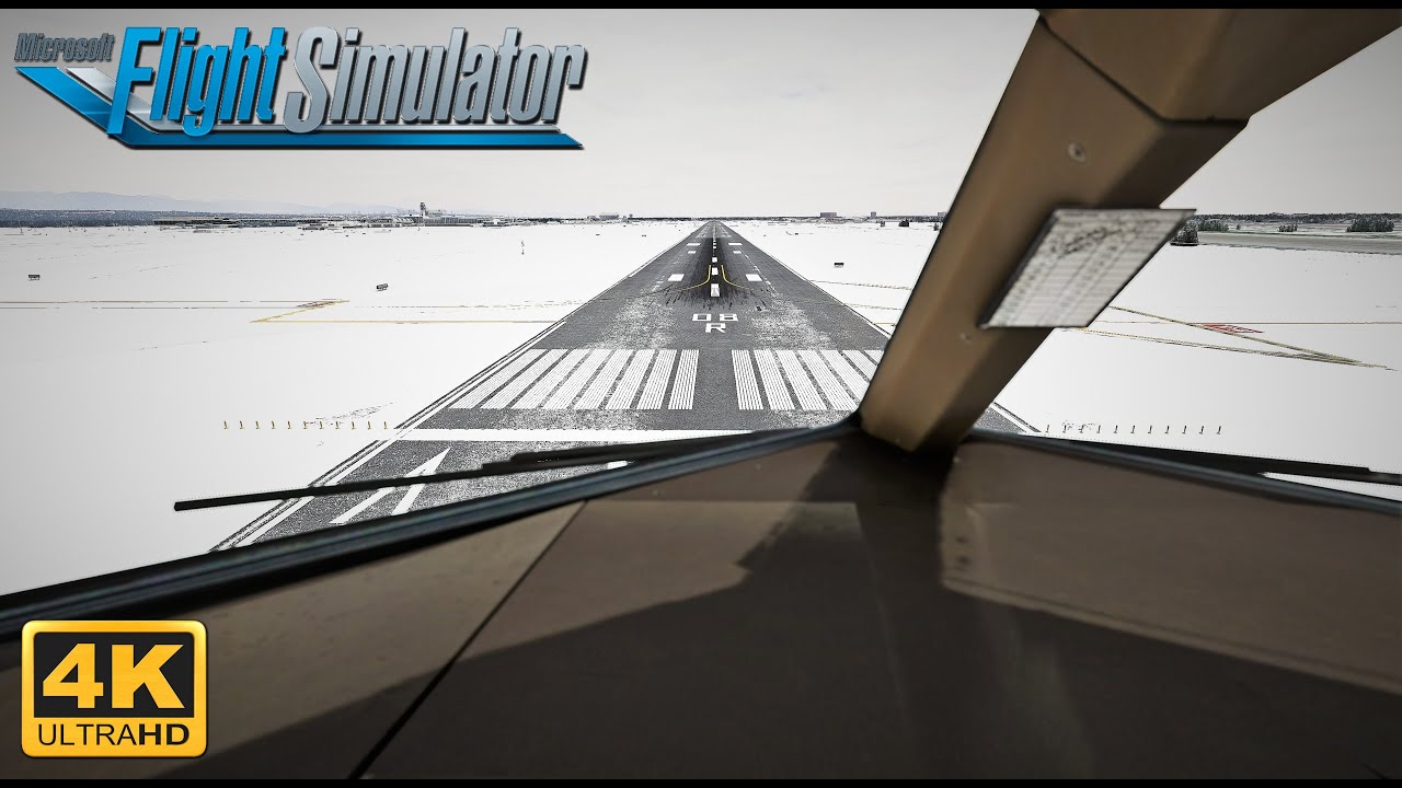 Microsoft Flight Simulator 2020 *MAXIMUM GRAPHICS* Snowy Landing At ...