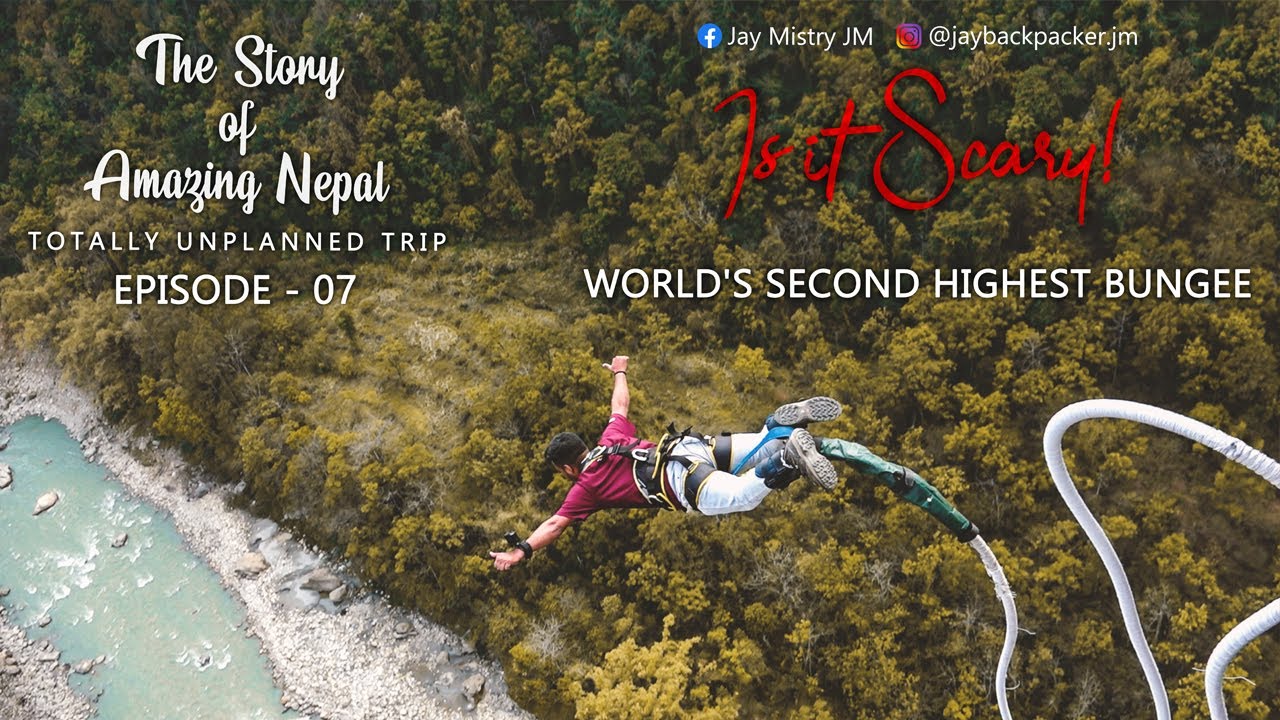 World's Second Highest Bungee Jump 228m | Bungee Jump in Nepal | The ...