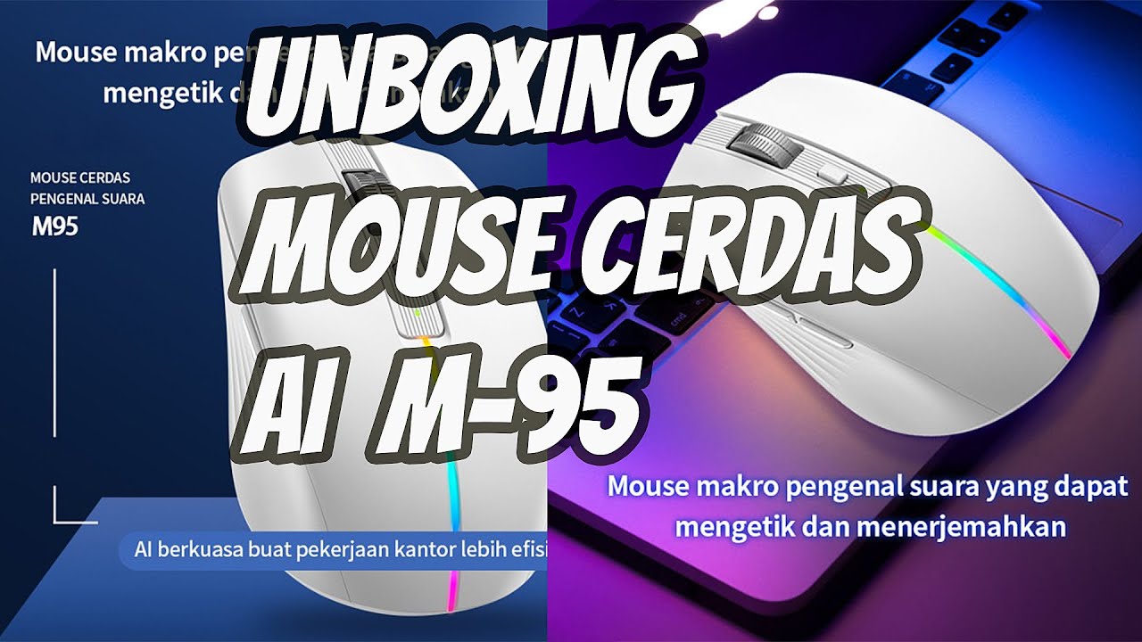 UNBOXING ONLY | MICLINK MOUSE CERDAS M95 PENGENAL SUARA REKOMENDASI ...
