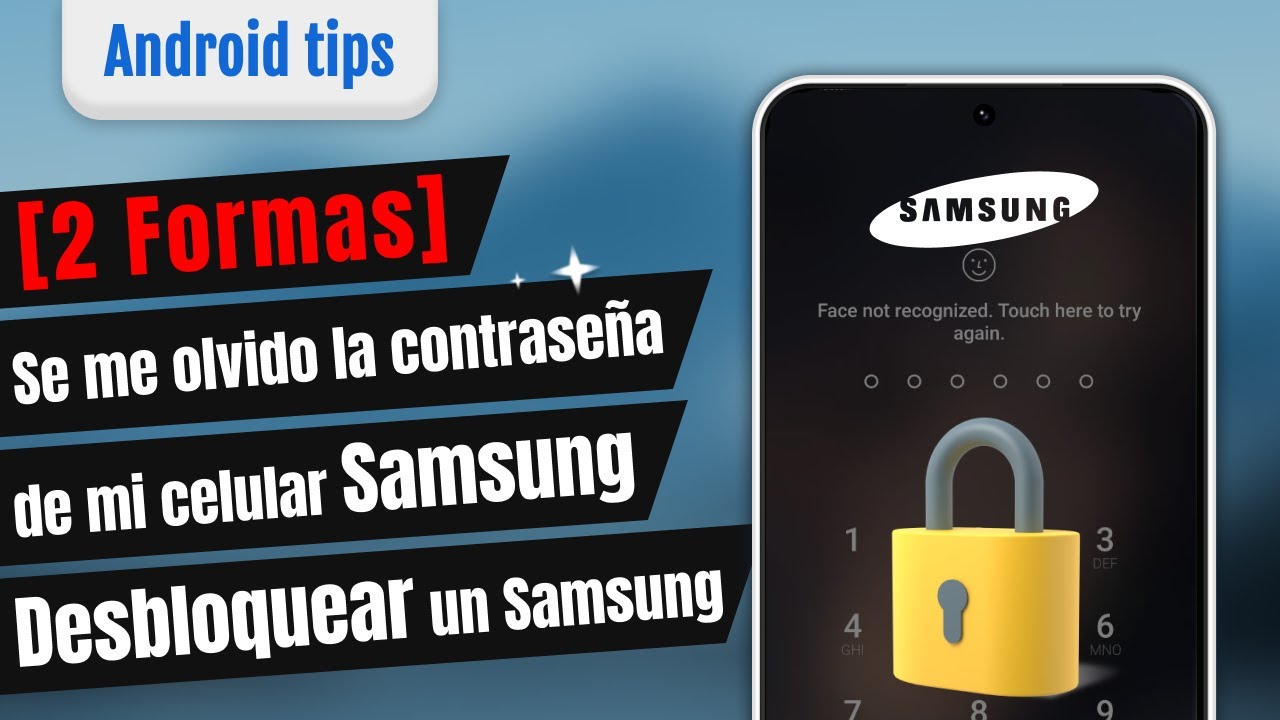 SOLUCIÓN: Se me olvidó la contraseña de mi celular Samsung - YouTube