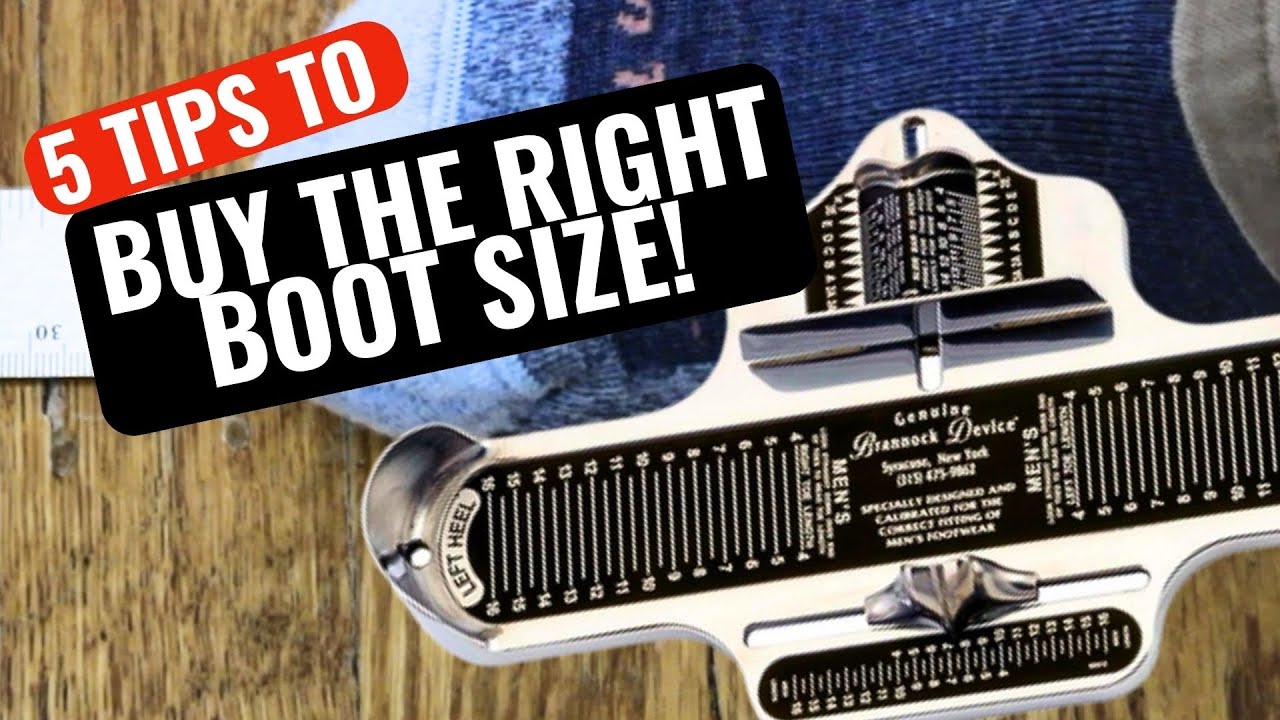 Boot Sizing: 5 Tips to Getting the Right Size Shoes and Boots - YouTube