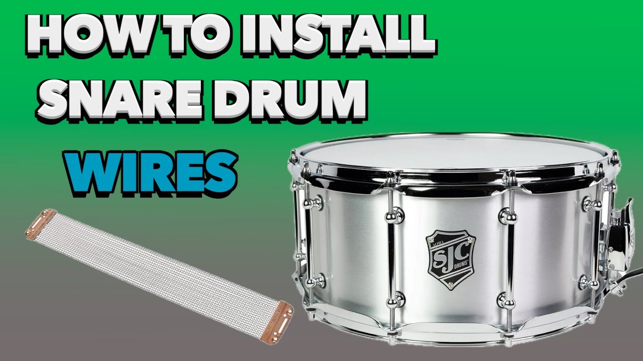 How to install snare wires! - YouTube