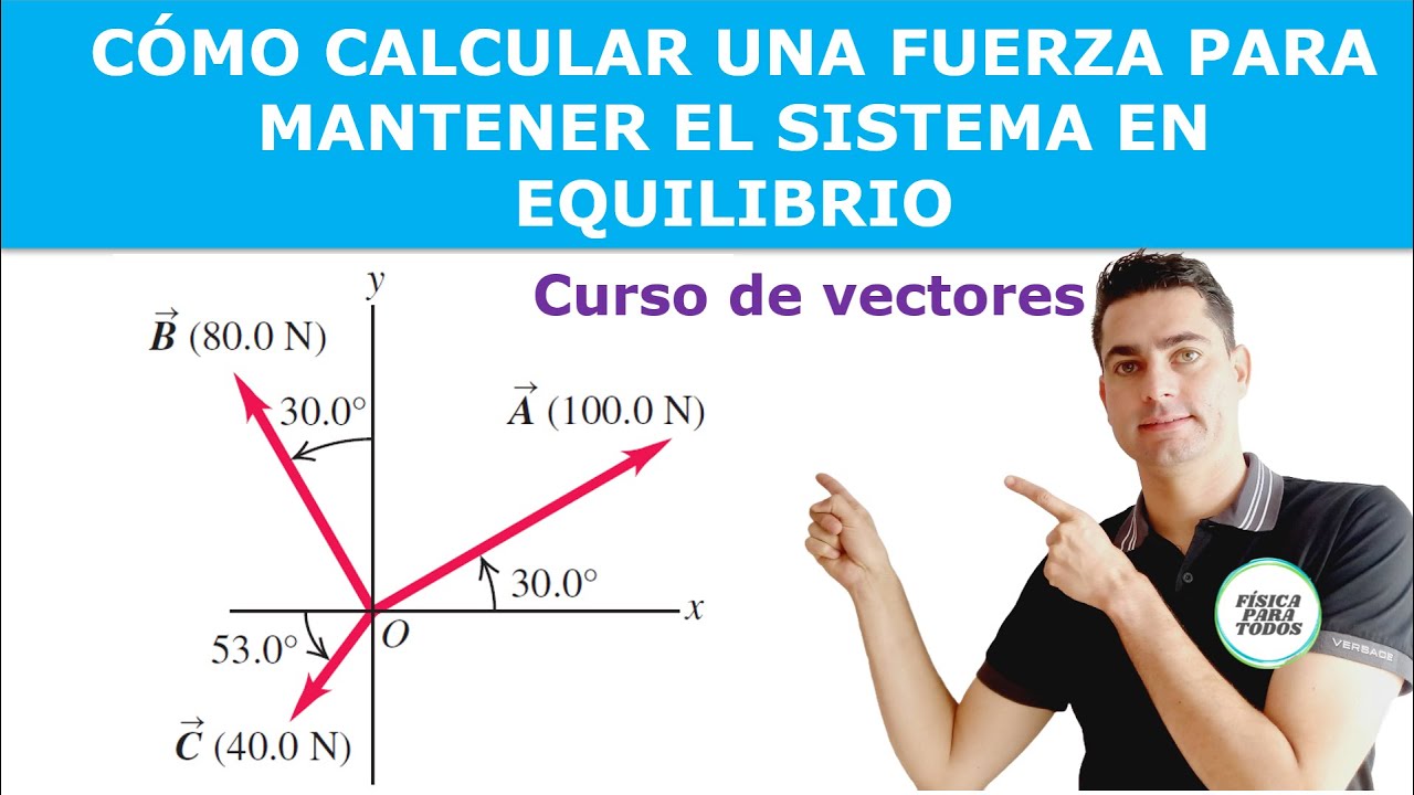 Cómo calcular la fuerza para mantener la roca en reposo - Vectores ...