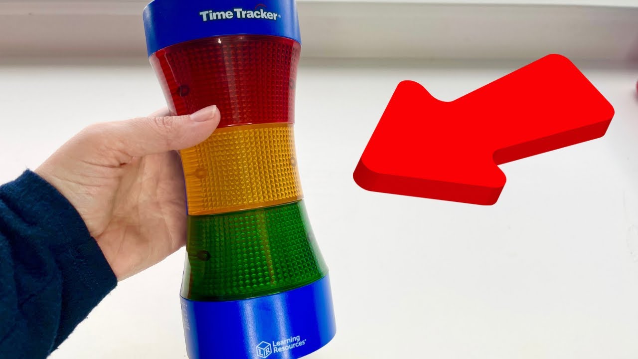 Review of Learning Resources Time Tracker Visual Timer & Clock - YouTube