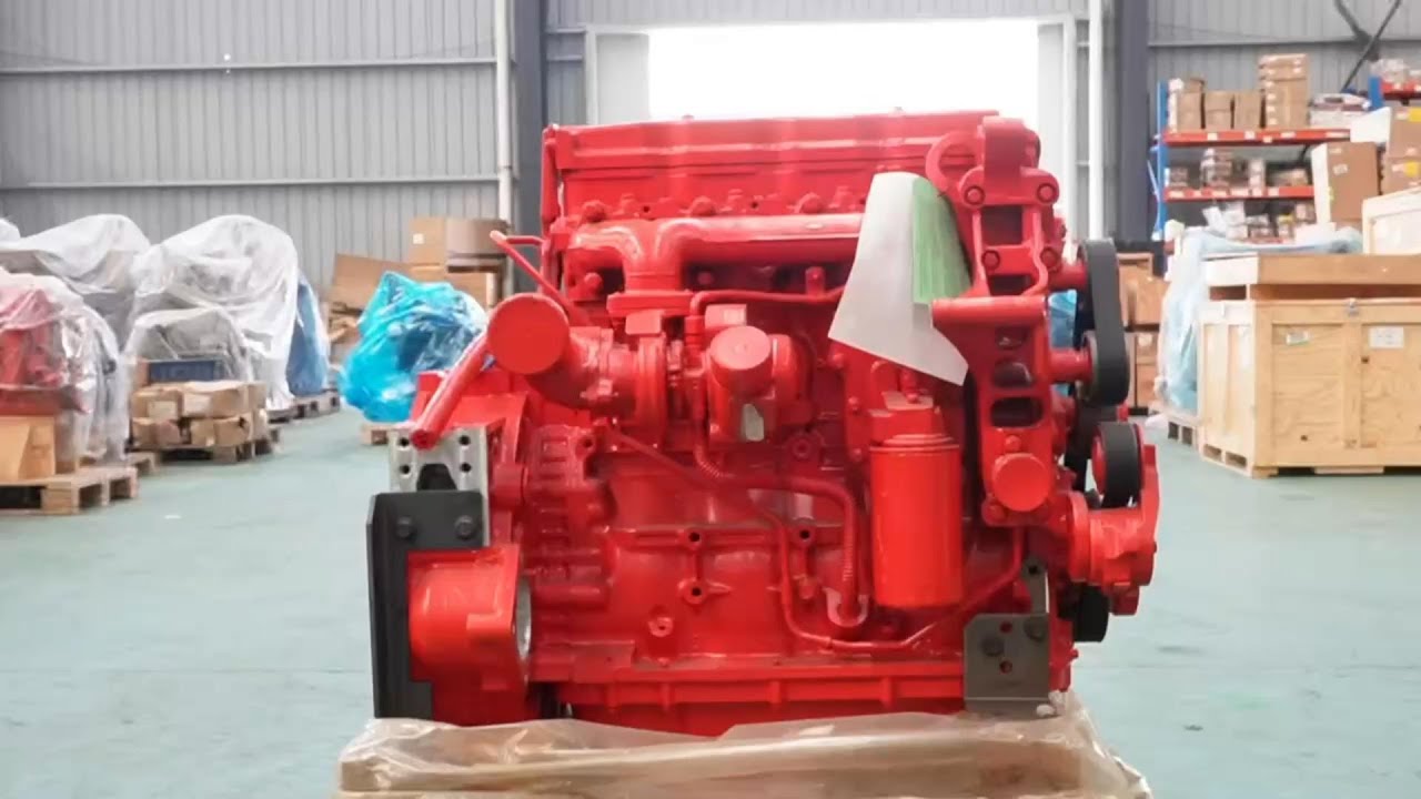 207HP Genuine Cummins ISB4.5 Engine Assy ISB4.5E5207 - YouTube