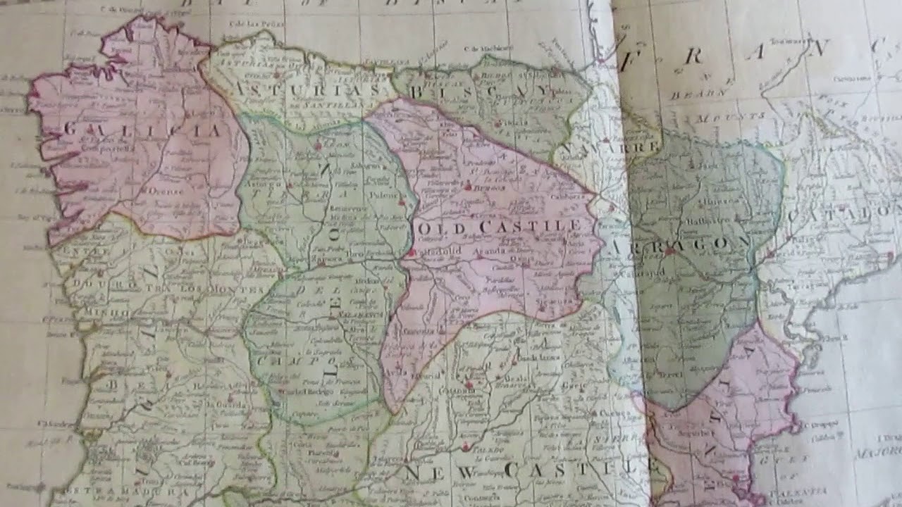Spain Portugal Catalonia Aragon Granada Barcelona Madrid c. 1800 old ...