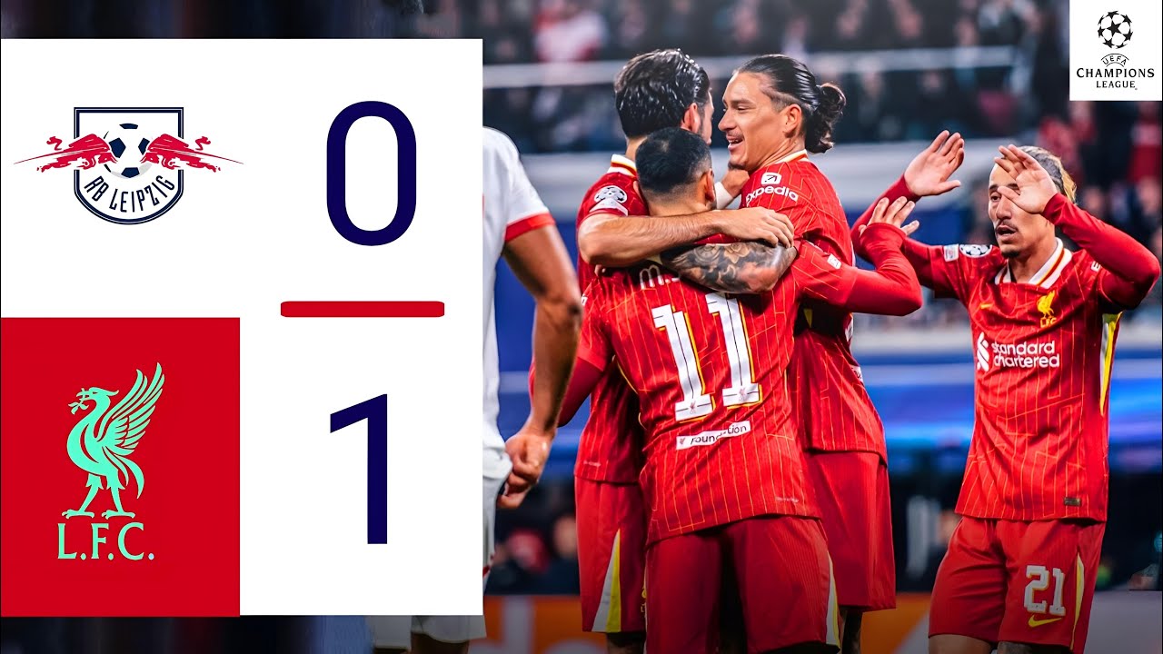 Leipzig vs Liverpool (0-1) | All Goals & Extended HIGHLIGHTS || UEFA ...