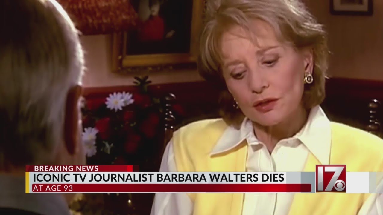 Barbara Walters, trailblazing TV journalist, dies at 93 - YouTube