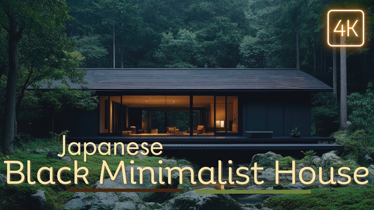 Japanese Black Minimalist House The Art of Simplicity and Contemporary ...