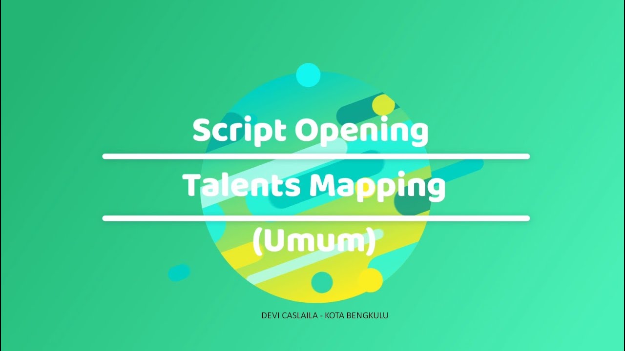 Script Opening Talents Mapping - UMUM - YouTube