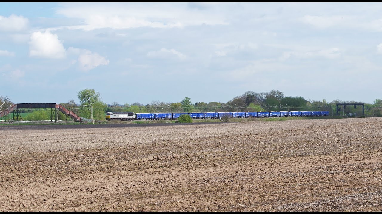 DCR 56091 Pounds North through Caldecote working 6M89 Sand, 29/04/23 ...