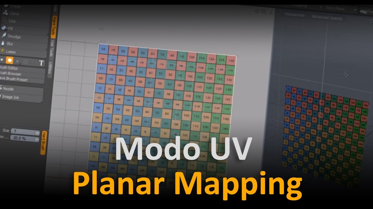 Modo UV: Plane mapping - YouTube