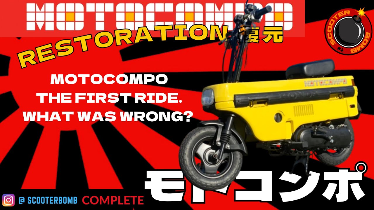 MOTOCOMPO WE FINALLY GET IT RUNNING. - YouTube