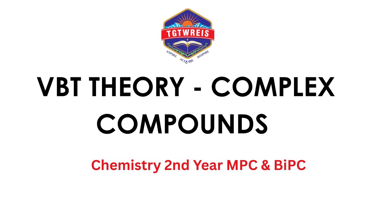 VBT Theory - Complex Compounds Chemistry |2nd Year MPC & BiPC - YouTube