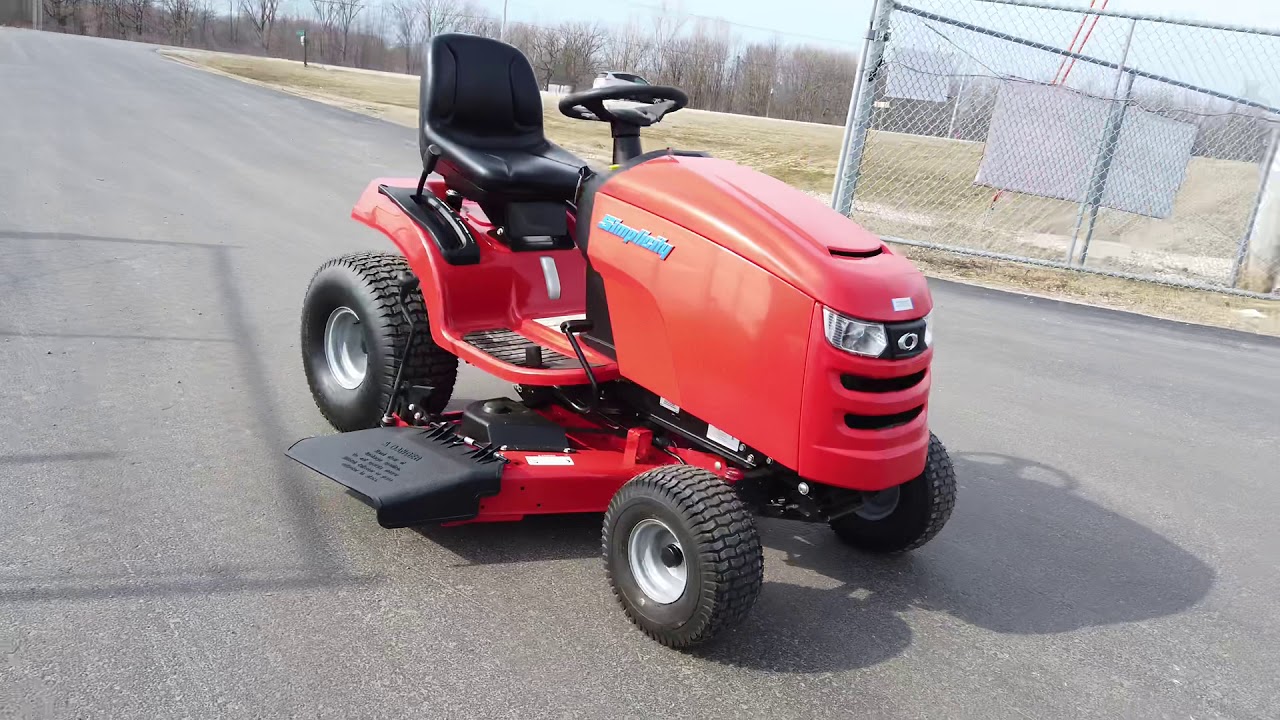 Simplicity Regent 23hp. 44” deck. #2691330 - YouTube