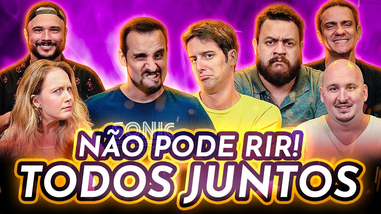 NÃO PODE RIR! Todos ao MESMO TEMPO! com Estevam Nabote - YouTube