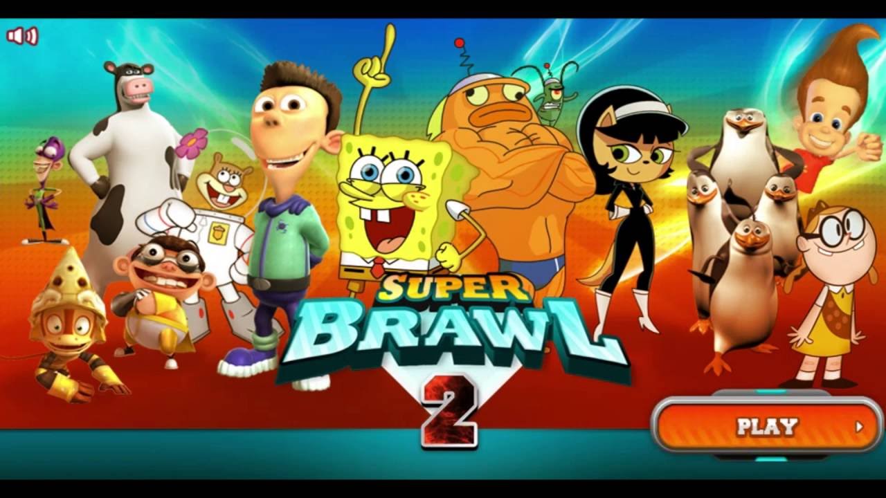 SpongeBob vs Penguins of Madagascar. Super Brawl - YouTube