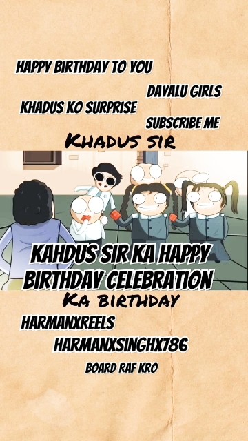 happy birthday to you khadus sir #trendingshorts #entertainment # ...