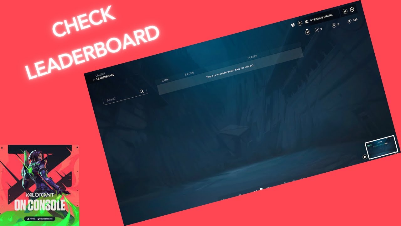 How to Check Leaderboard in Valorant console - YouTube