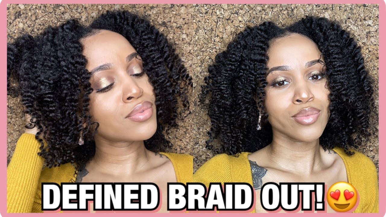 Braid Out On 4A 4B 4C NATURAL HAIR| LOC METHOD| LEILANI IMAN - YouTube