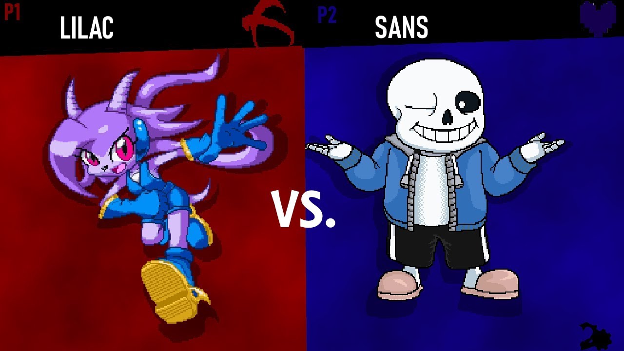 SSF2 09b mod fights-Lilac Vs. Sans - YouTube