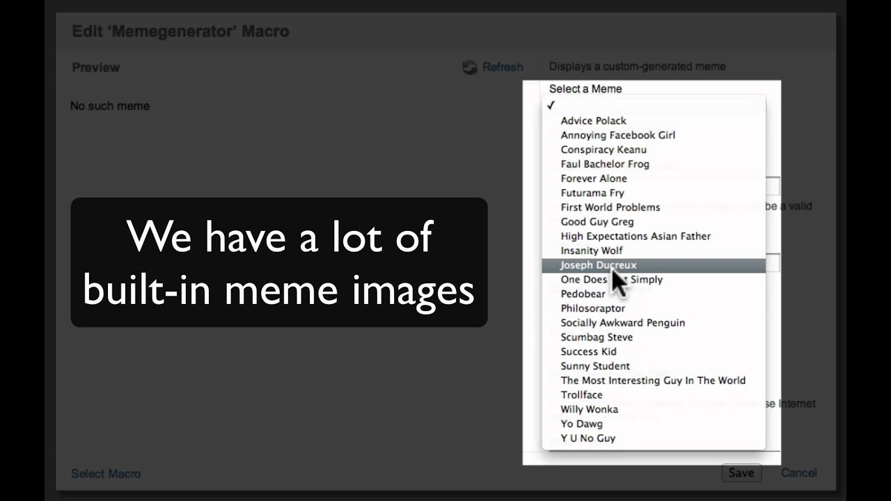 Spartez Meme Generator for Atlassian Confluence - YouTube