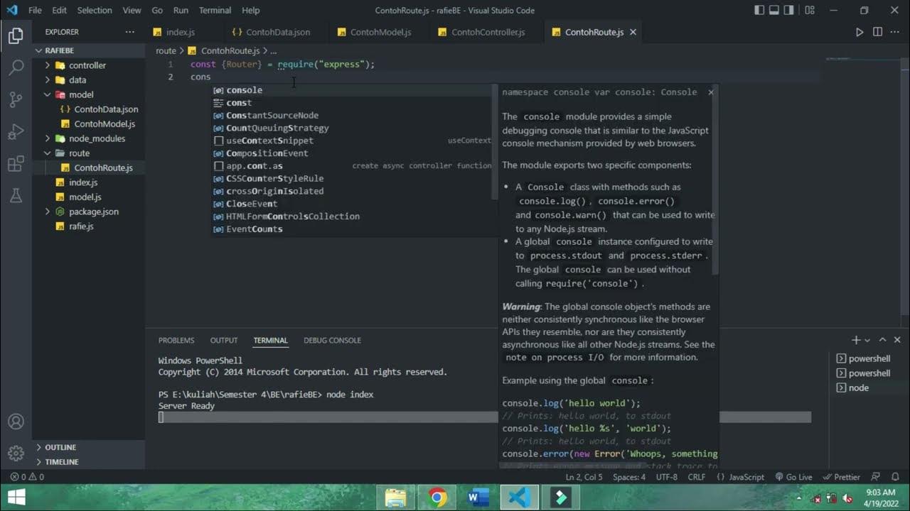 Express Js Tutorial - Model, Routes, & Controller - YouTube
