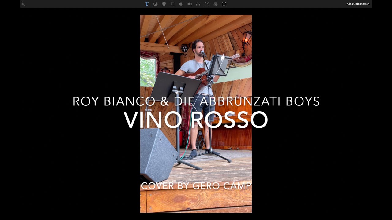 Roy Bianco & Die Abbrunzati Boys - Vino Rosso (Live Acoustic Cover by ...